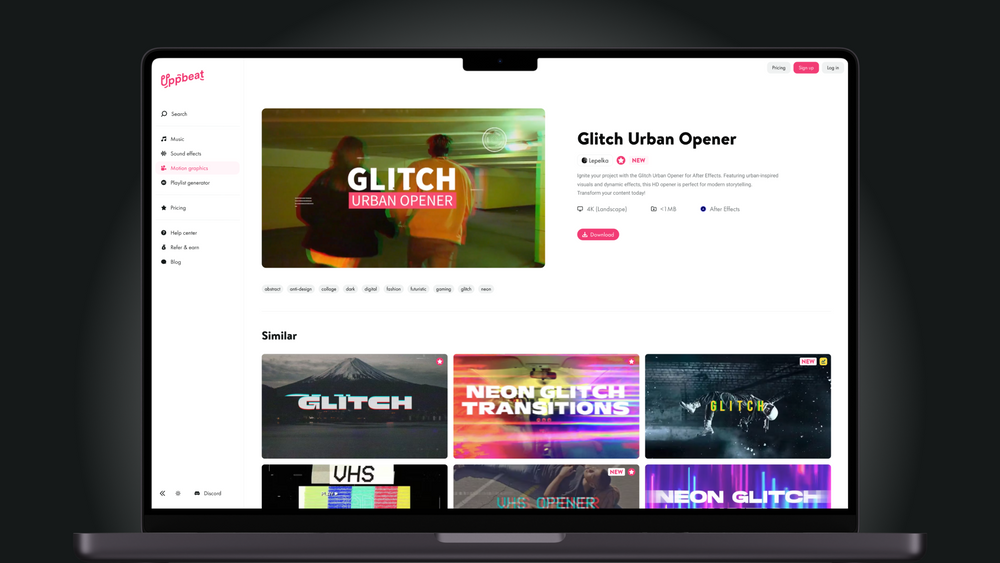 Introducing Uppbeat's Motion Graphics Library