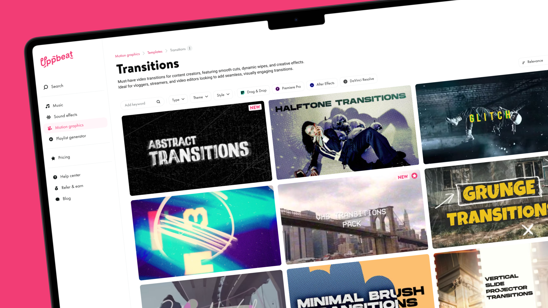 How to Use Uppbeat's Motion Graphics Library